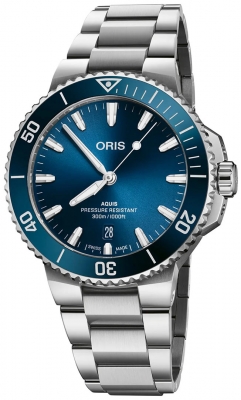 01 733 7787 4135-07 8 22 04PEB Oris Aquis Date 41.5mm Mens Watch