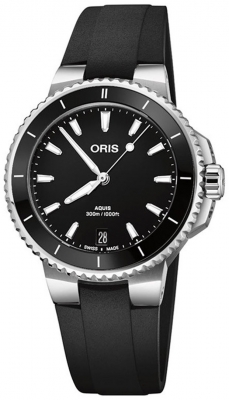 01 733 7792 4154-07 4 19 64FC Oris Aquis Date 36.5mm Ladies Watch