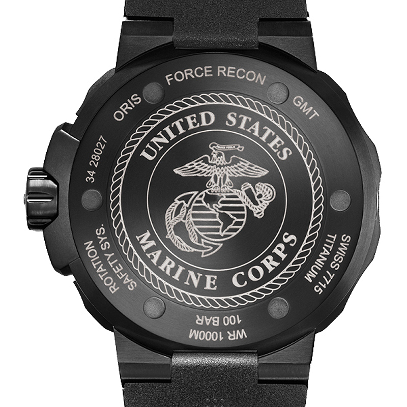 01 747 7715 7754-Set Oris Force Recon GMT Diver Mens Watch