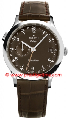 03.1125.682/72.c504 Zenith Class Elite Dual Time Mens Watch