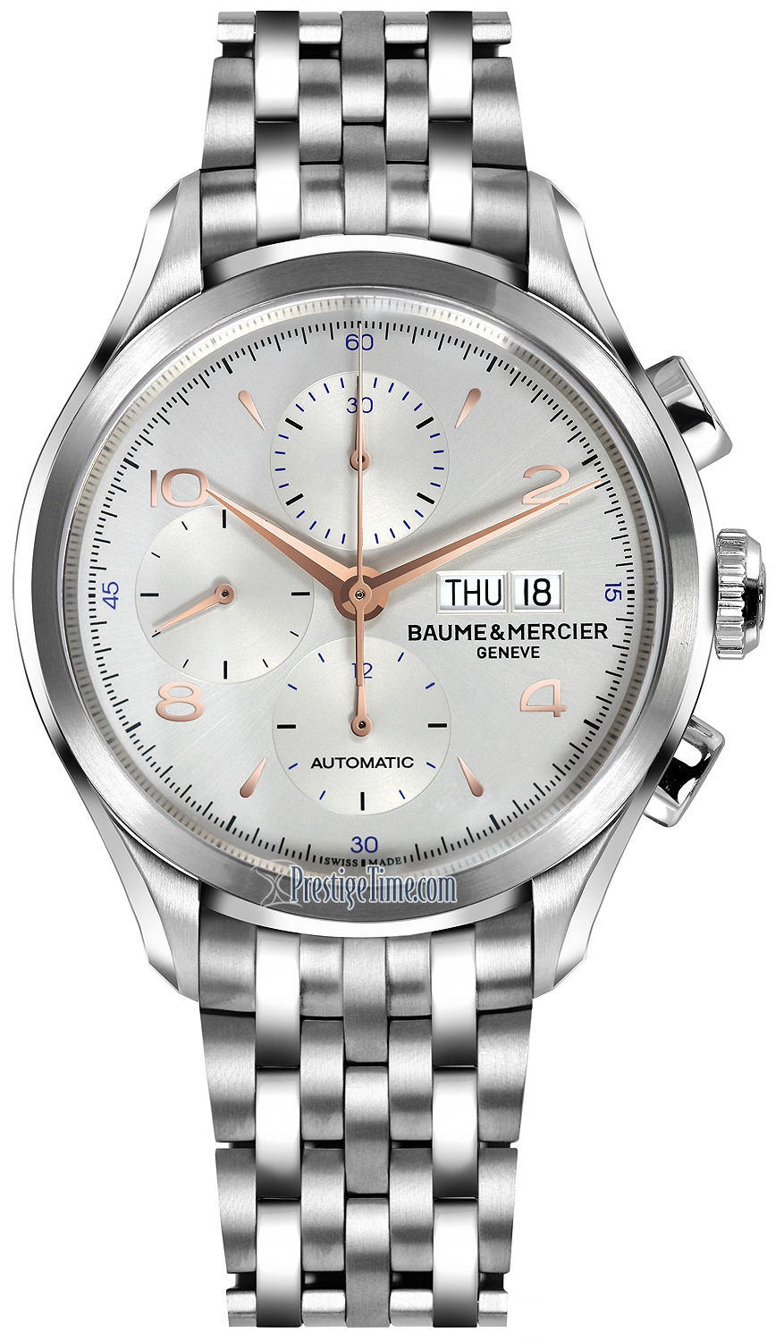10130 Baume & Mercier Clifton Chronograph Day Date Mens Watch