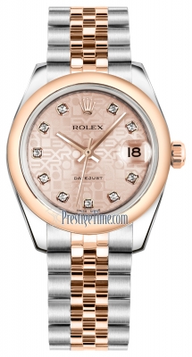 178241 Jubilee Pink Diamond Jubilee Rolex Datejust 31mm Stainless Steel ...