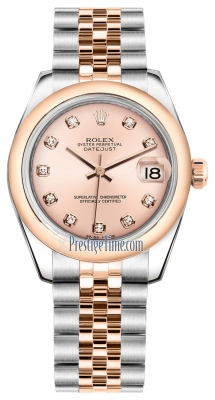 178241 Pink Diamond Jubilee Rolex Datejust 31mm Stainless Steel and ...