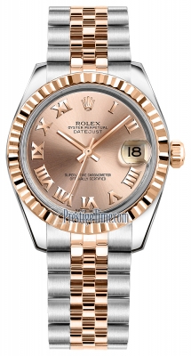 178271 Pink Roman Jubilee Rolex Datejust 31mm Stainless Steel and Rose ...