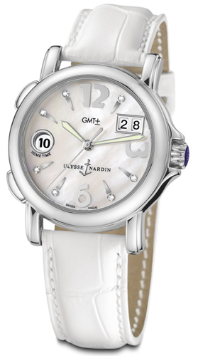 223-22/691 Ulysse Nardin GMT Big Date 37mm Ladies Watch