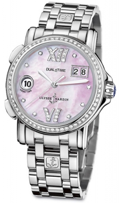 223-28B-7/396 Ulysse Nardin GMT Big Date 37mm Ladies Watch