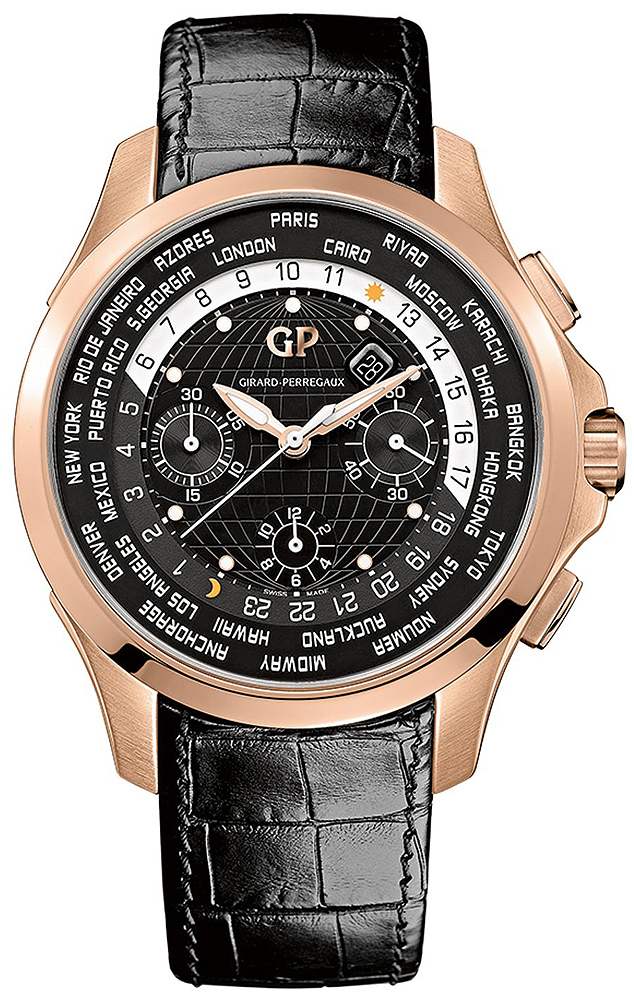 49700-52-632-bb6b Girard Perregaux Traveller WW.TC Mens Watch
