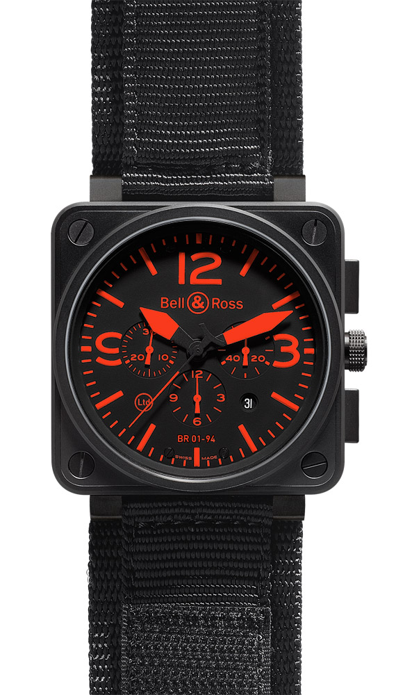 BR01-94 Red Bell & Ross BR01-94 Chronograph 46mm Mens Watch