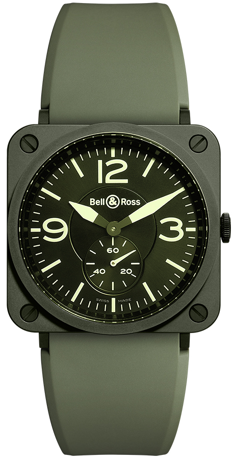 BRS Military Ceramic Bell & Ross BR-S Ceramic Quartz 39mm Medium Watch