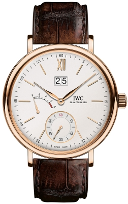 iw516102 IWC Portofino Hand Wound Big Date Eight Days 45mm Mens Watch