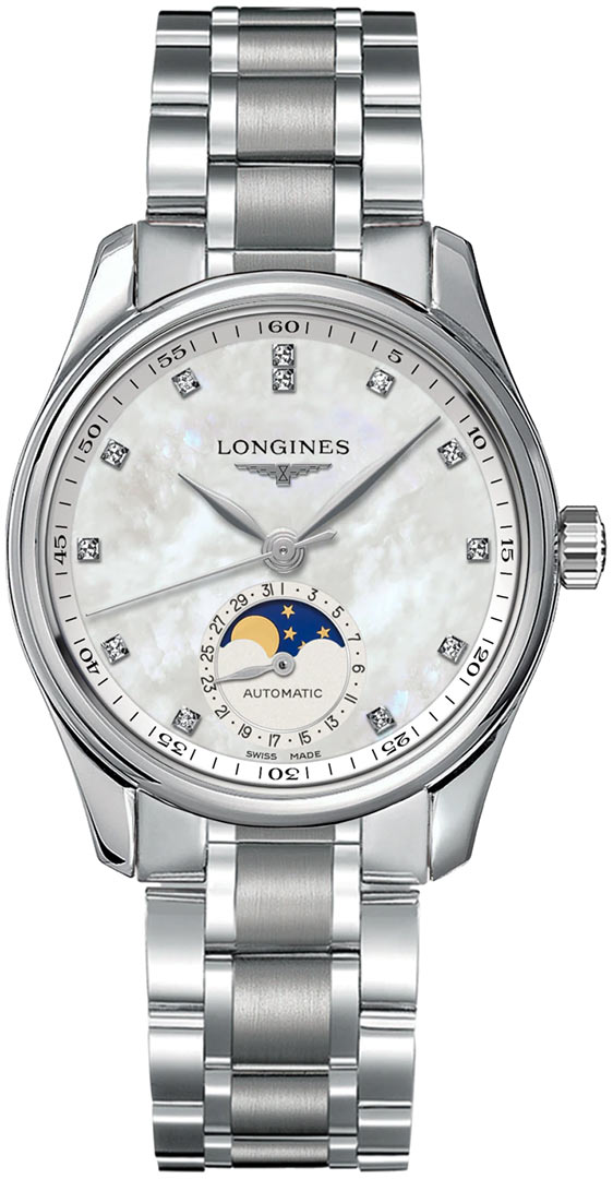 L2.409.4.87.6 L24094876 Longines Master Automatic Moonphase 34mm Ladies ...
