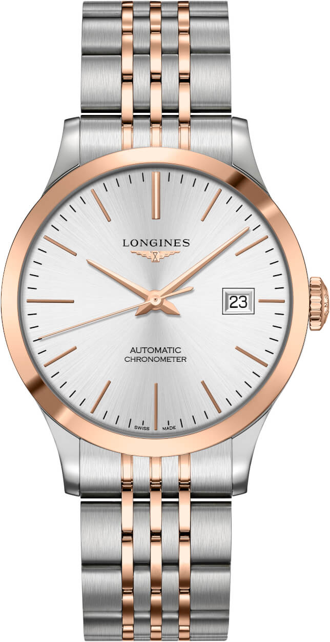L2.820.5.72.7 L28205727 Longines Record 38.5mm Midsize Watch