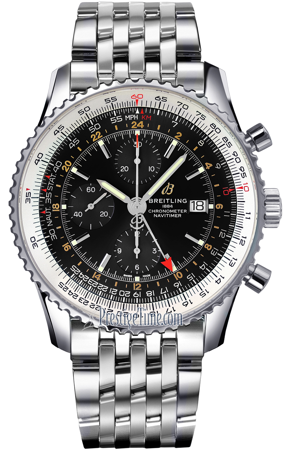 a24322121b2a1 Breitling Navitimer 1 Chronograph GMT 46 Mens Watch