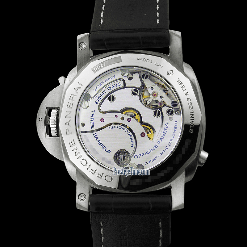 pam00275 Panerai Luminor 1950 8 Days GMT Monopulsante Chrono Mens Watch