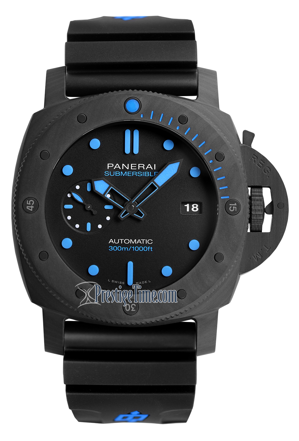 pam01616 CARBOTECH Panerai Submersible 47mm Mens Watch