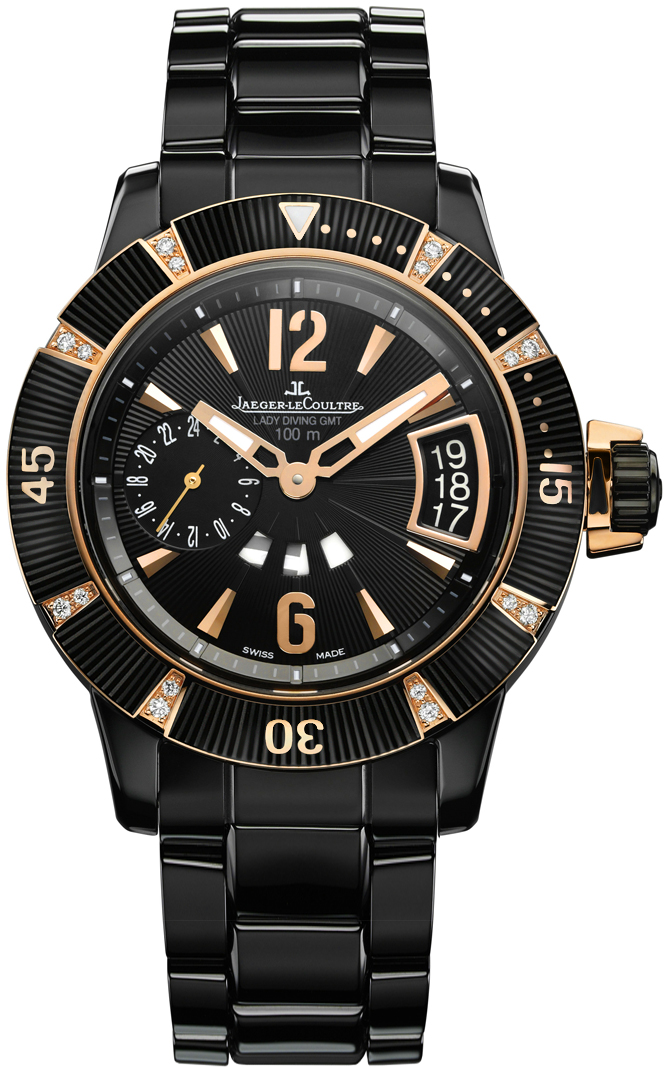 189.LC.70 Jaeger LeCoultre Master Compressor Diving GMT Ladies Ceramic ...