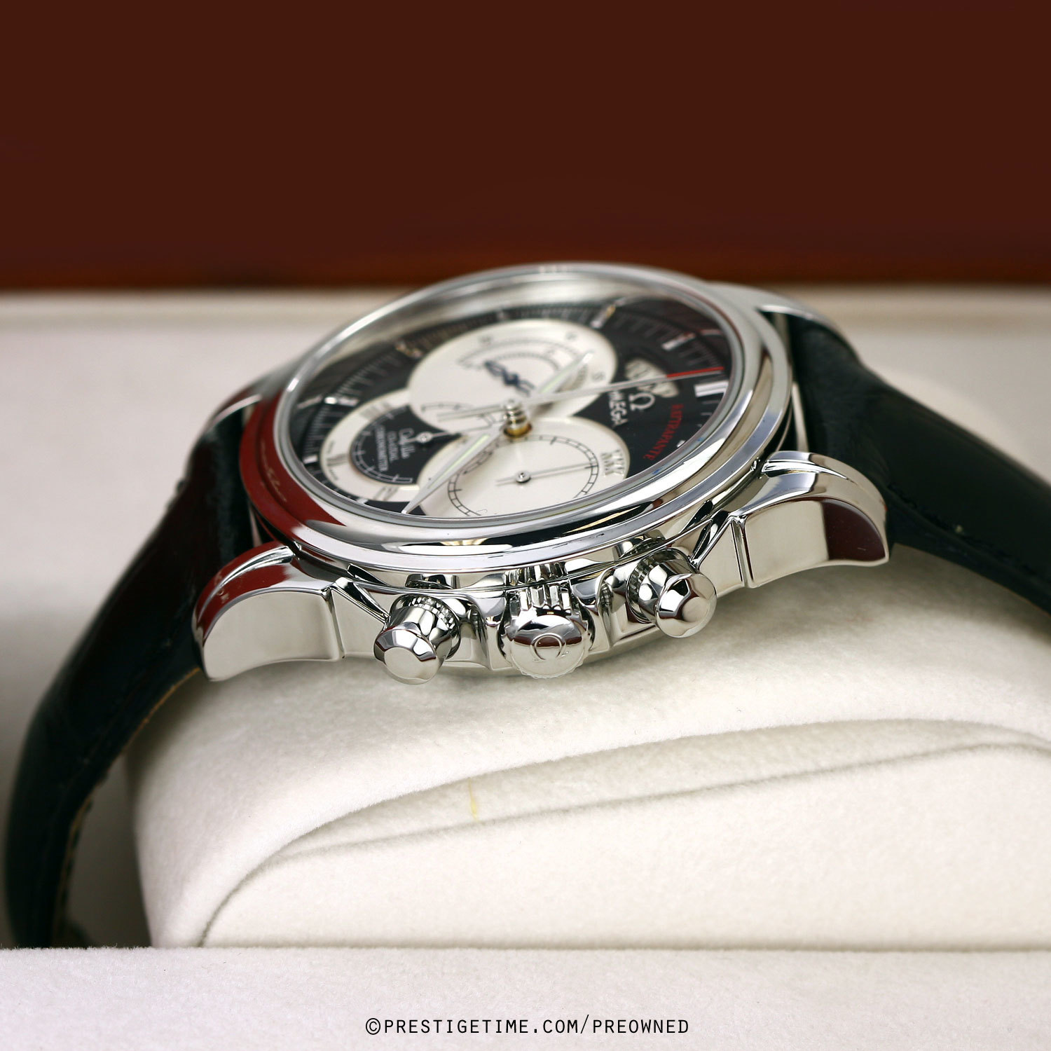 Pre-owned Omega DeVille Chronoscope Co-Axial Rattrapante 4847.50.31