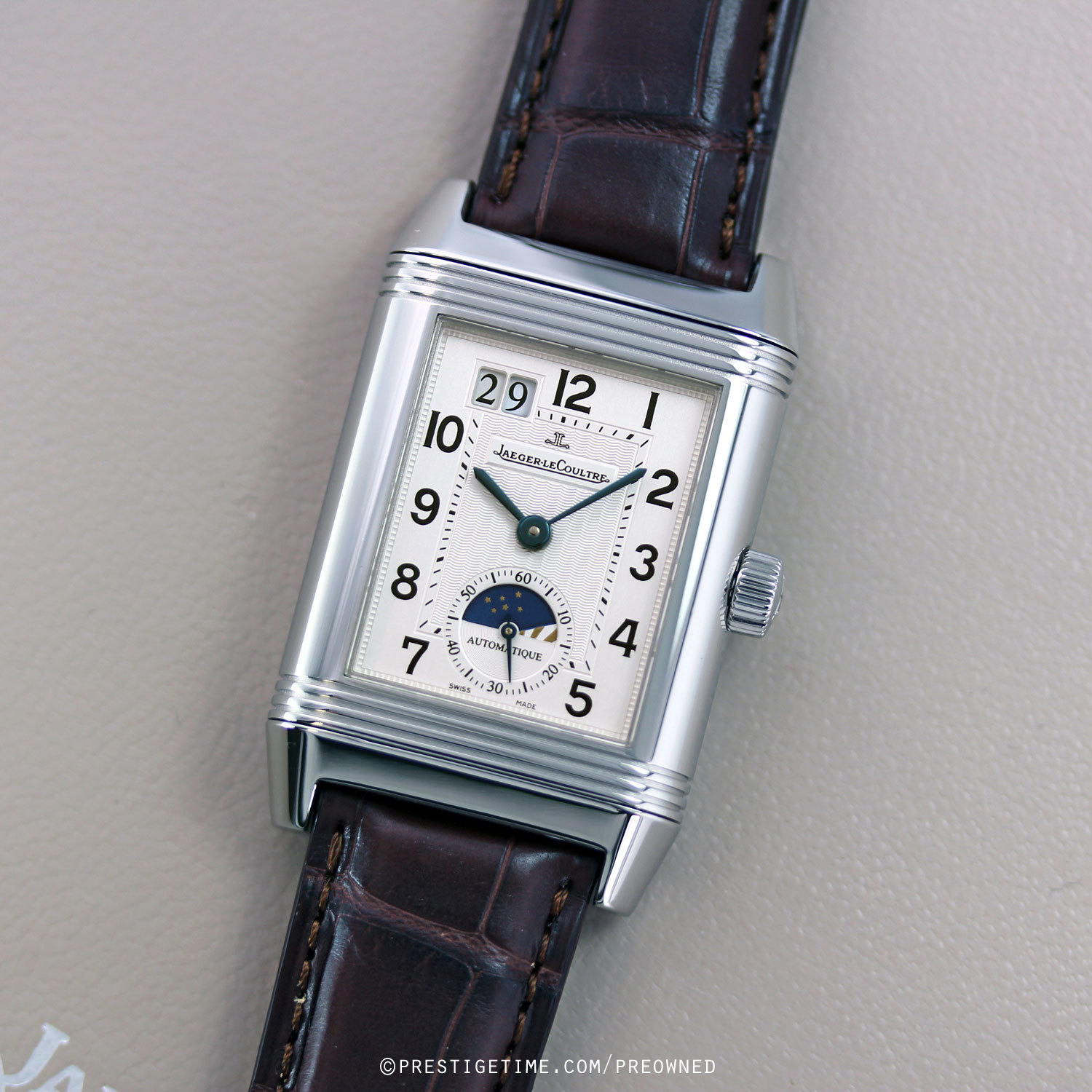 Pre-owned Jaeger LeCoultre Reverso Grande Automatique GMT 3038420