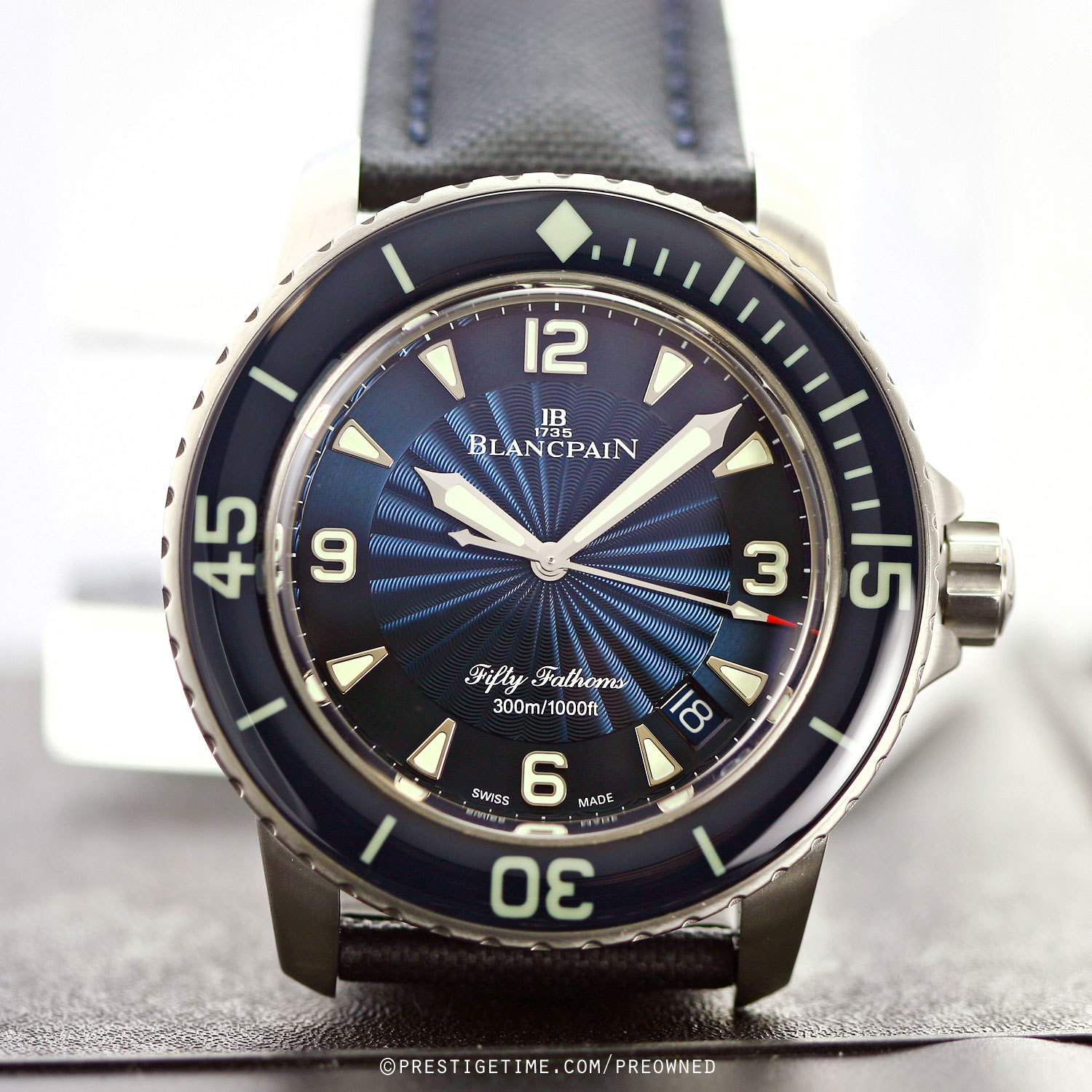 Pre-owned Blancpain Fifty Fathoms Automatic 5015d-1140-52b