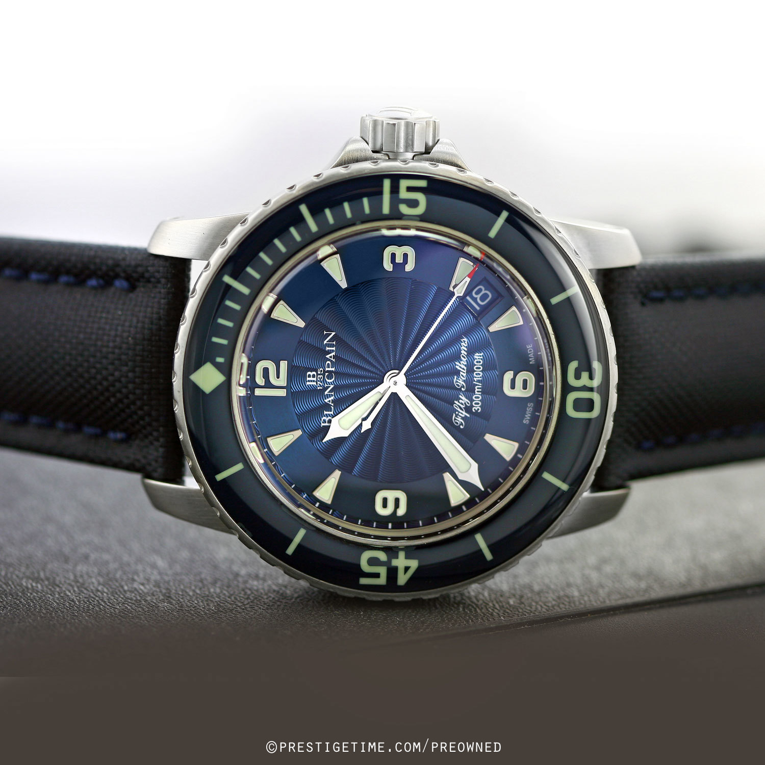 Pre-owned Blancpain Fifty Fathoms Automatic 5015d-1140-52b