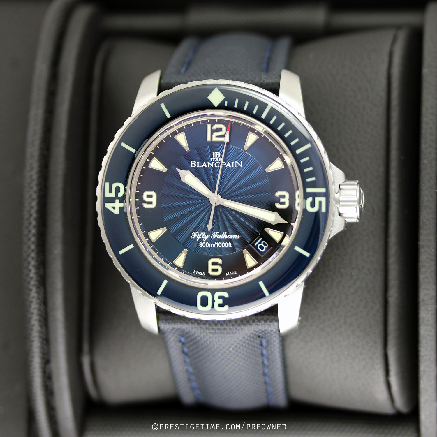 Pre-owned Blancpain Fifty Fathoms Automatic 5015d-1140-52b