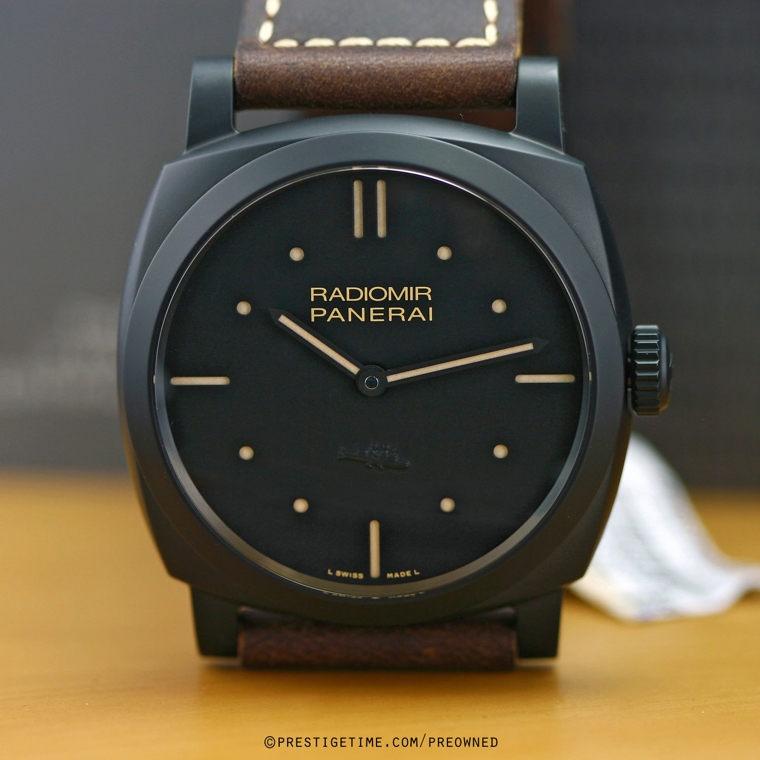 Pre-owned Panerai Radiomir 1940 3 Days Ceramica 48mm pam00577