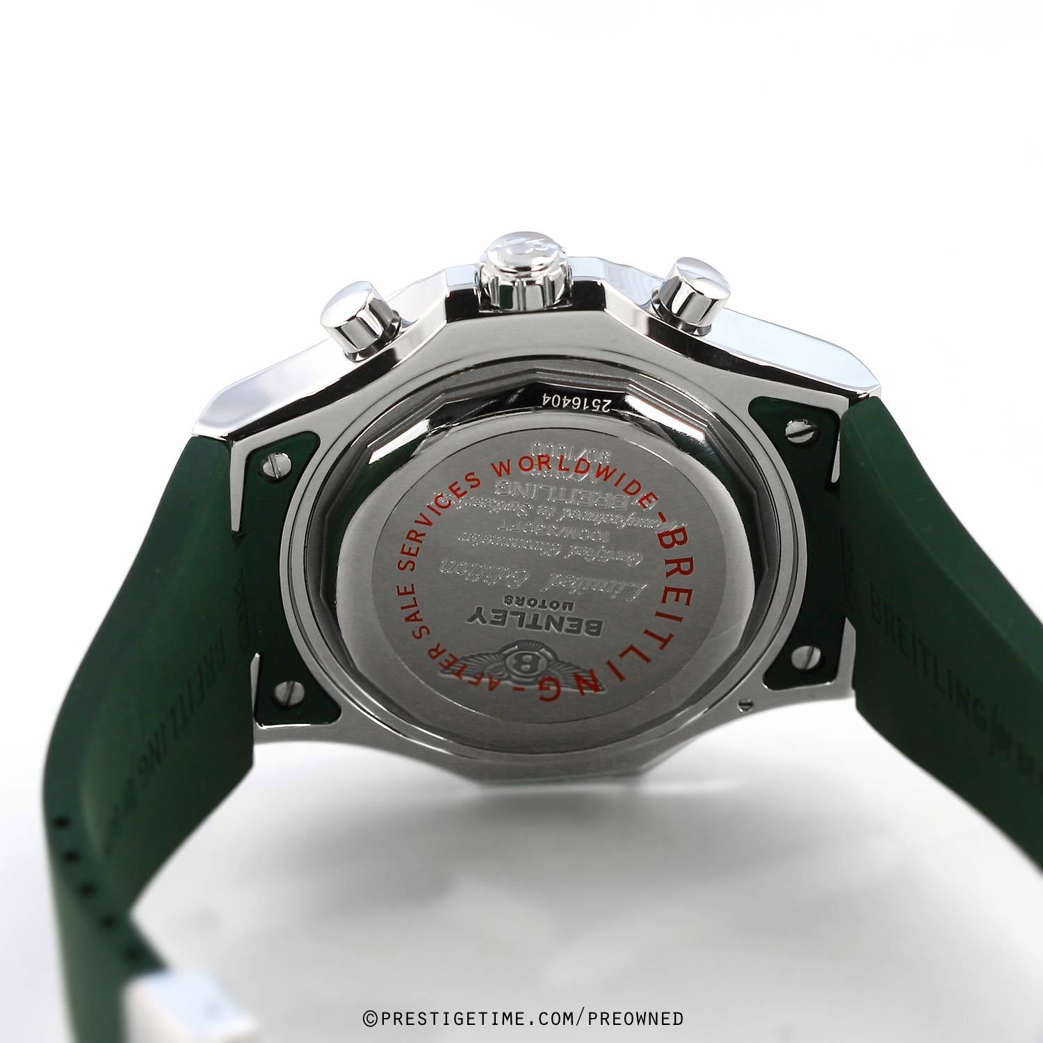Pre-owned Breitling Bentley GMT Chronograph a47362s4/b919/214s