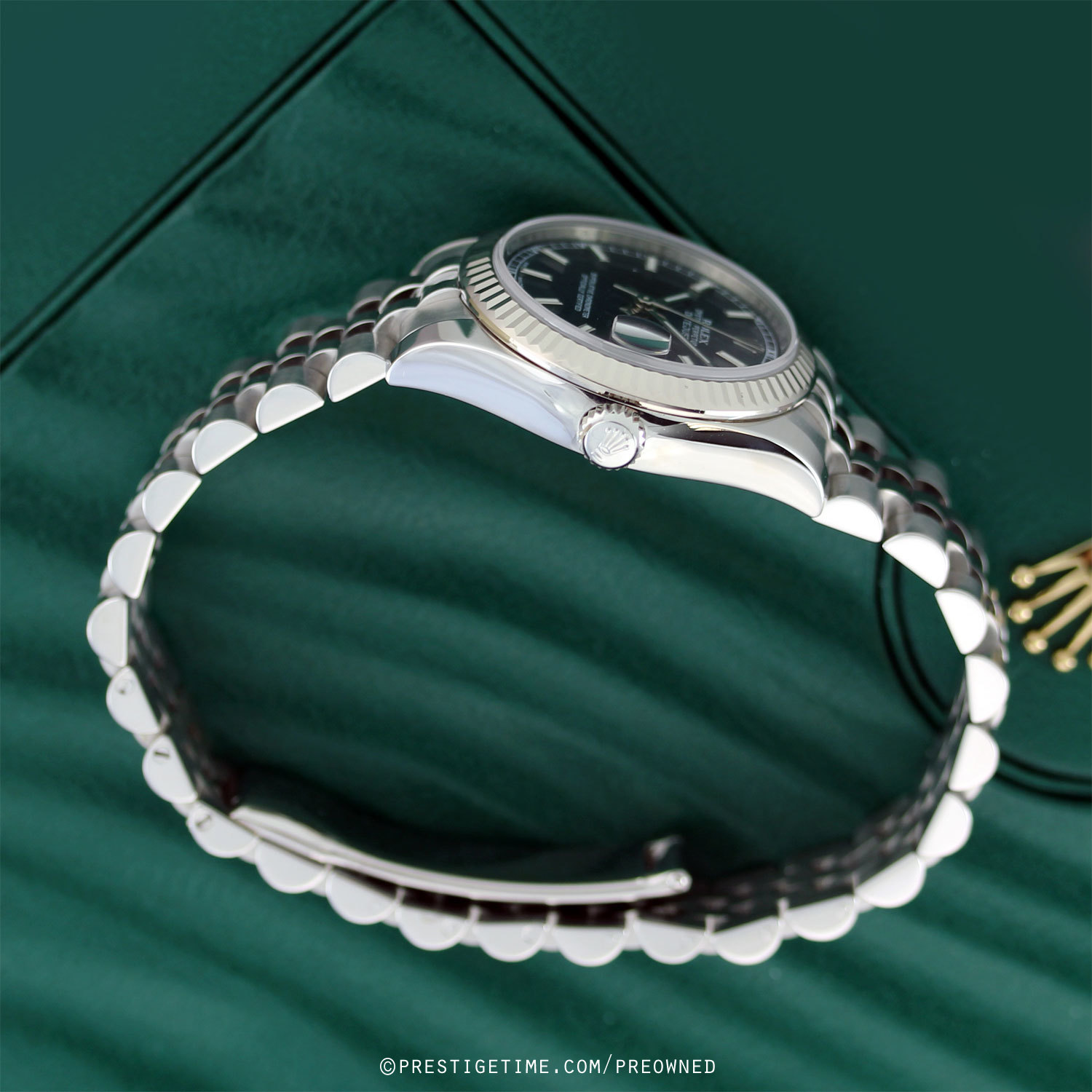 Pre-owned Rolex Datejust 31mm Stainless Steel 178274 Blue Index Jubilee