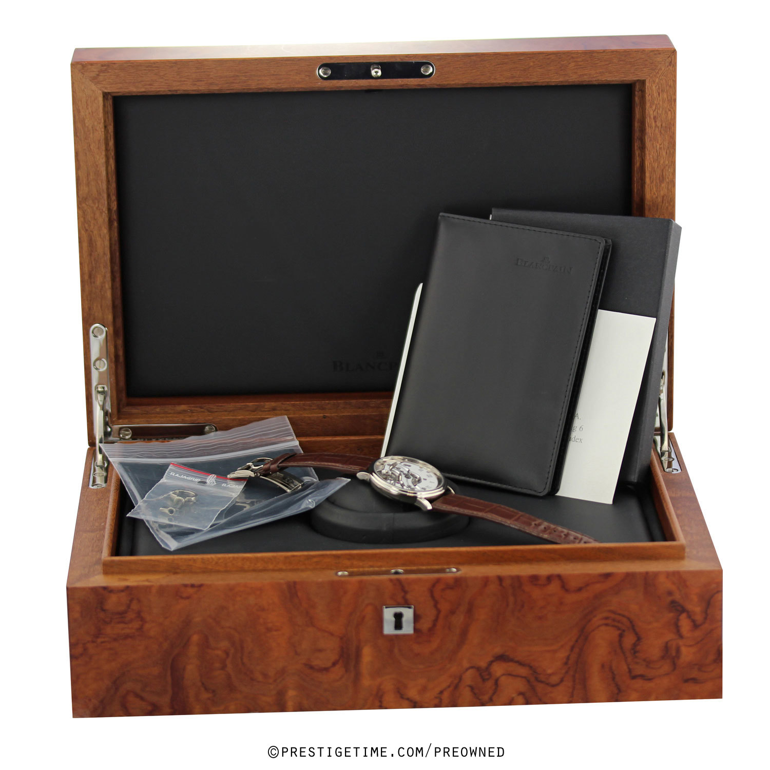 Pre-owned Blancpain Villeret Inverse Movement 43mm 6616-1527-55b