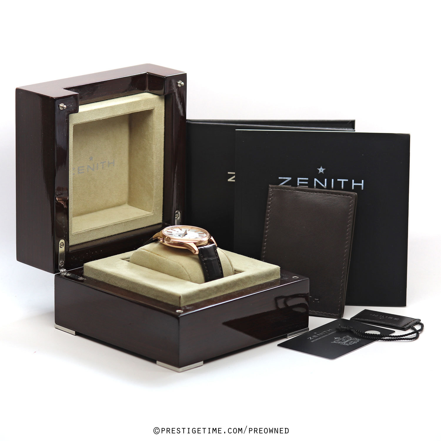 Pre-owned Zenith Captain Dual Time 18.2130.682/02.C498