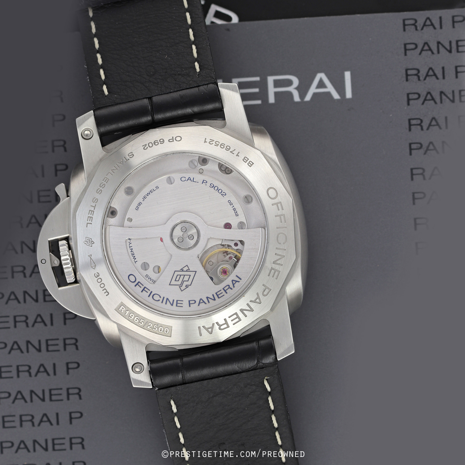 Pre-owned Panerai Luminor 1950 3 Days GMT Power Reserve Automatic 44mm ...