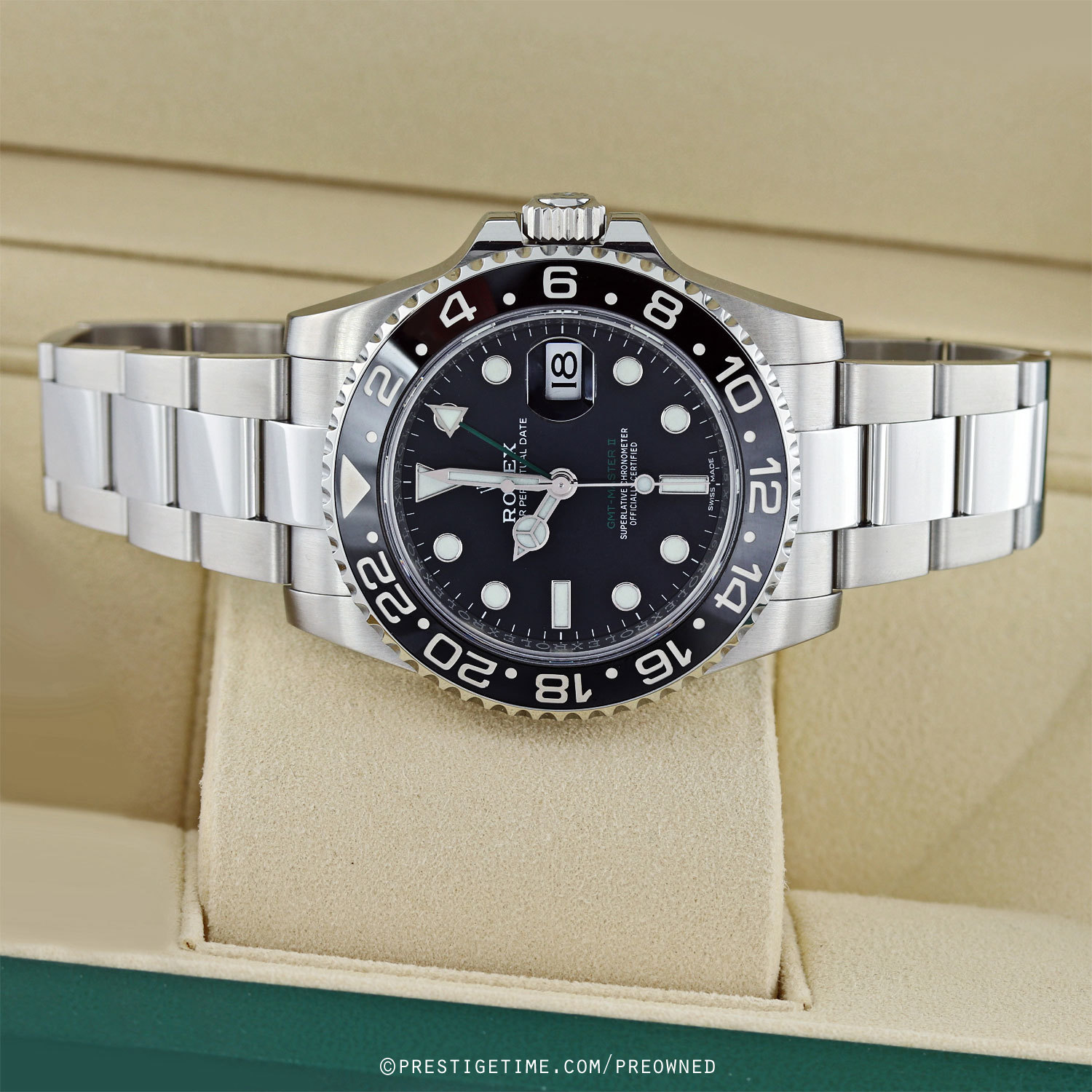 Pre-owned Rolex GMT Master II 116710LN