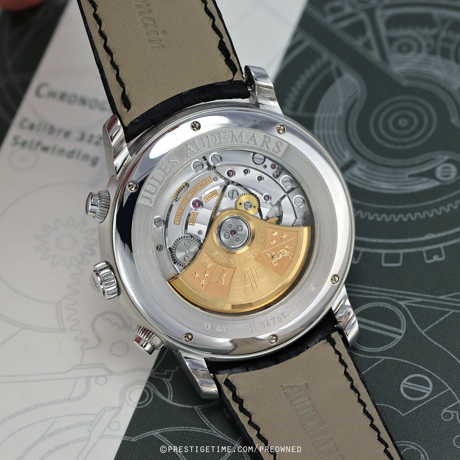 Pre-owned Audemars Piguet Jules Audemars Automatic Chronograph 26100bc ...