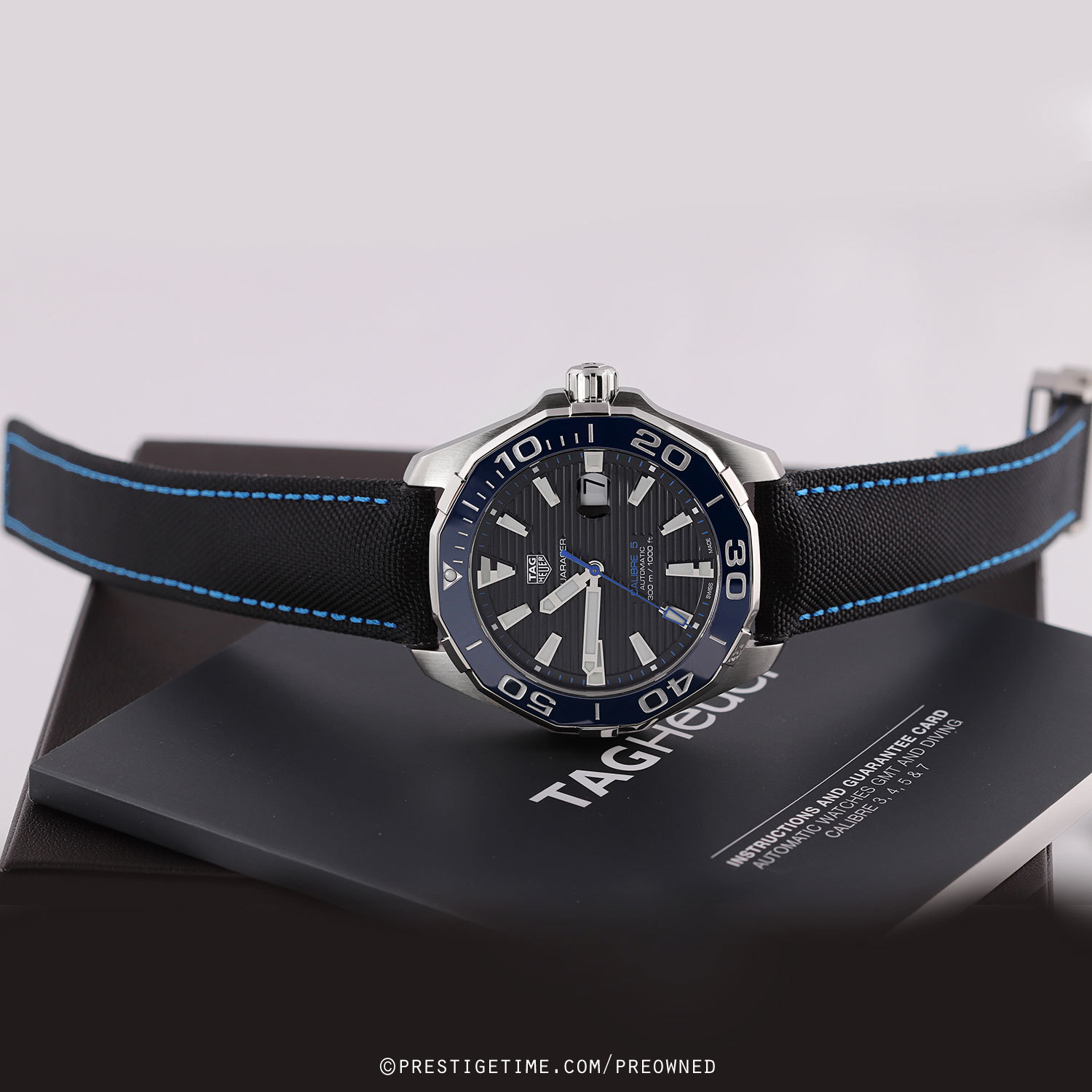 Pre-owned Tag Heuer Aquaracer Automatic 43mm way201c.fc6395