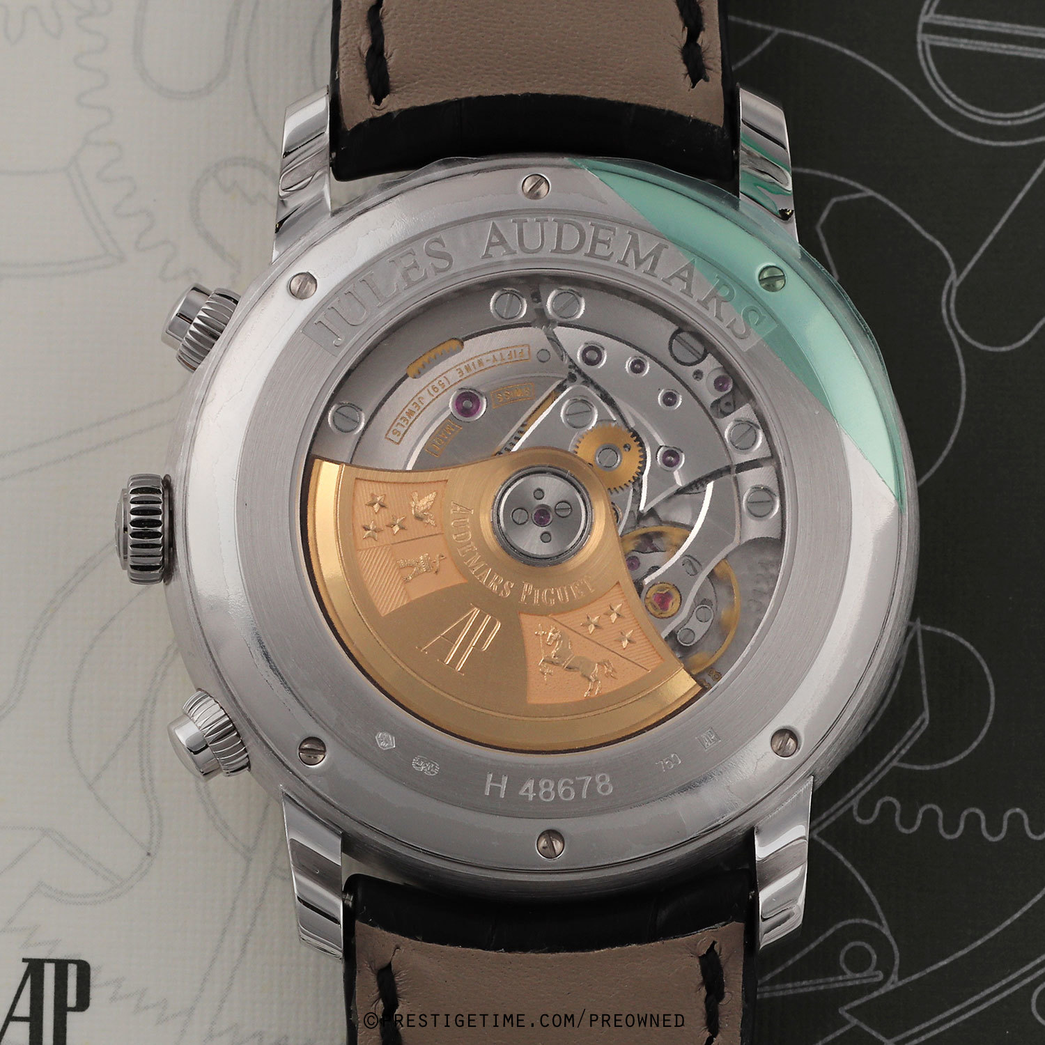 Pre-owned Audemars Piguet Jules Audemars Automatic Chronograph 26100bc ...