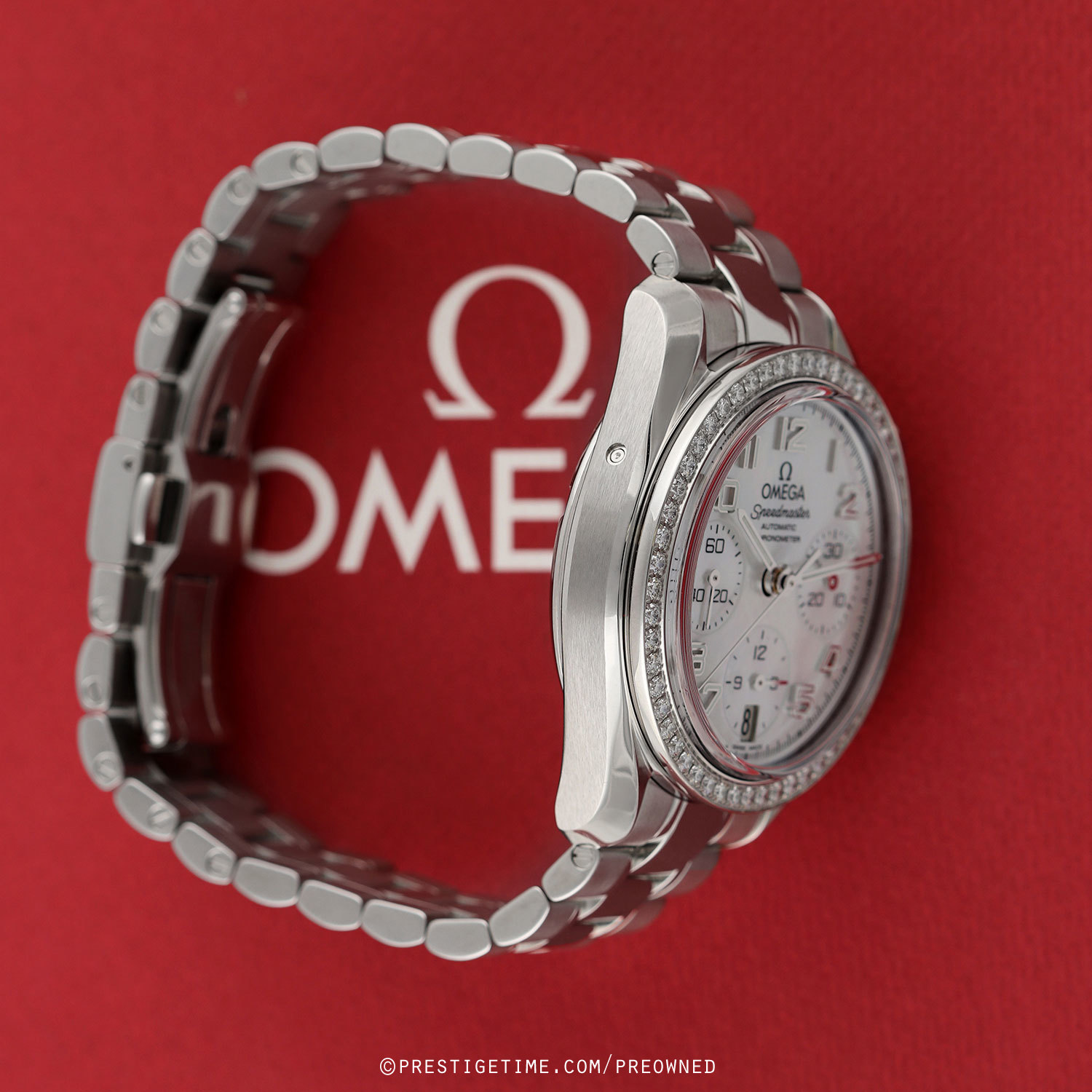 Pre-owned Omega Speedmaster Lady Chronograph 38mm 324.15.38.40.05.001