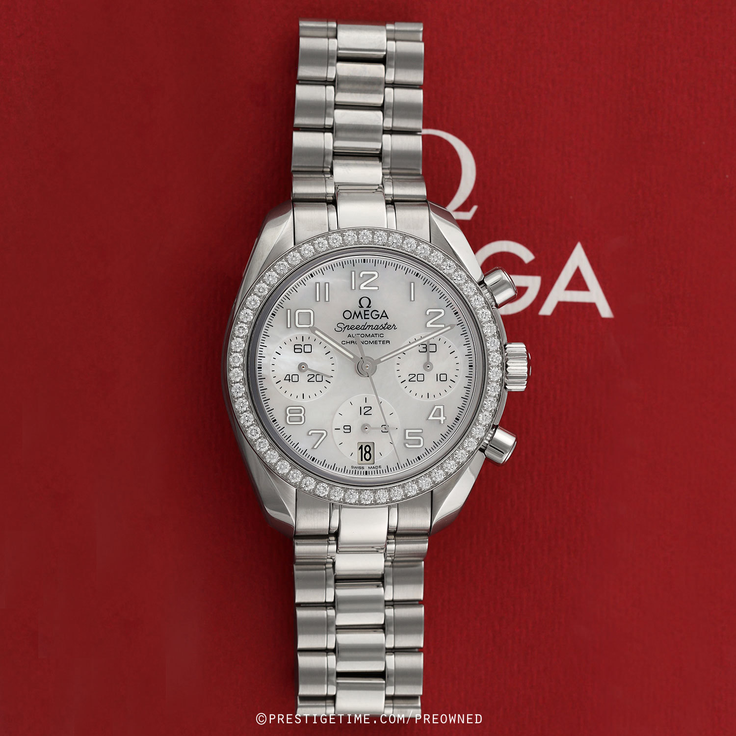 Pre-owned Omega Speedmaster Lady Chronograph 38mm 324.15.38.40.05.001