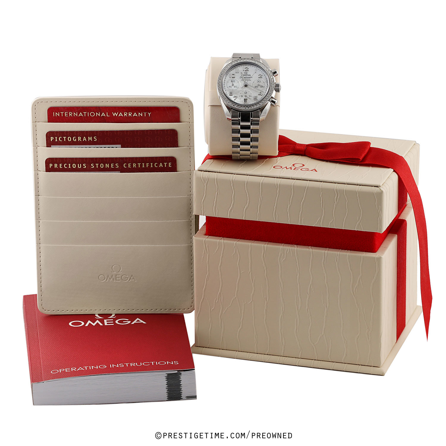 Pre-owned Omega Speedmaster Lady Chronograph 38mm 324.15.38.40.05.001