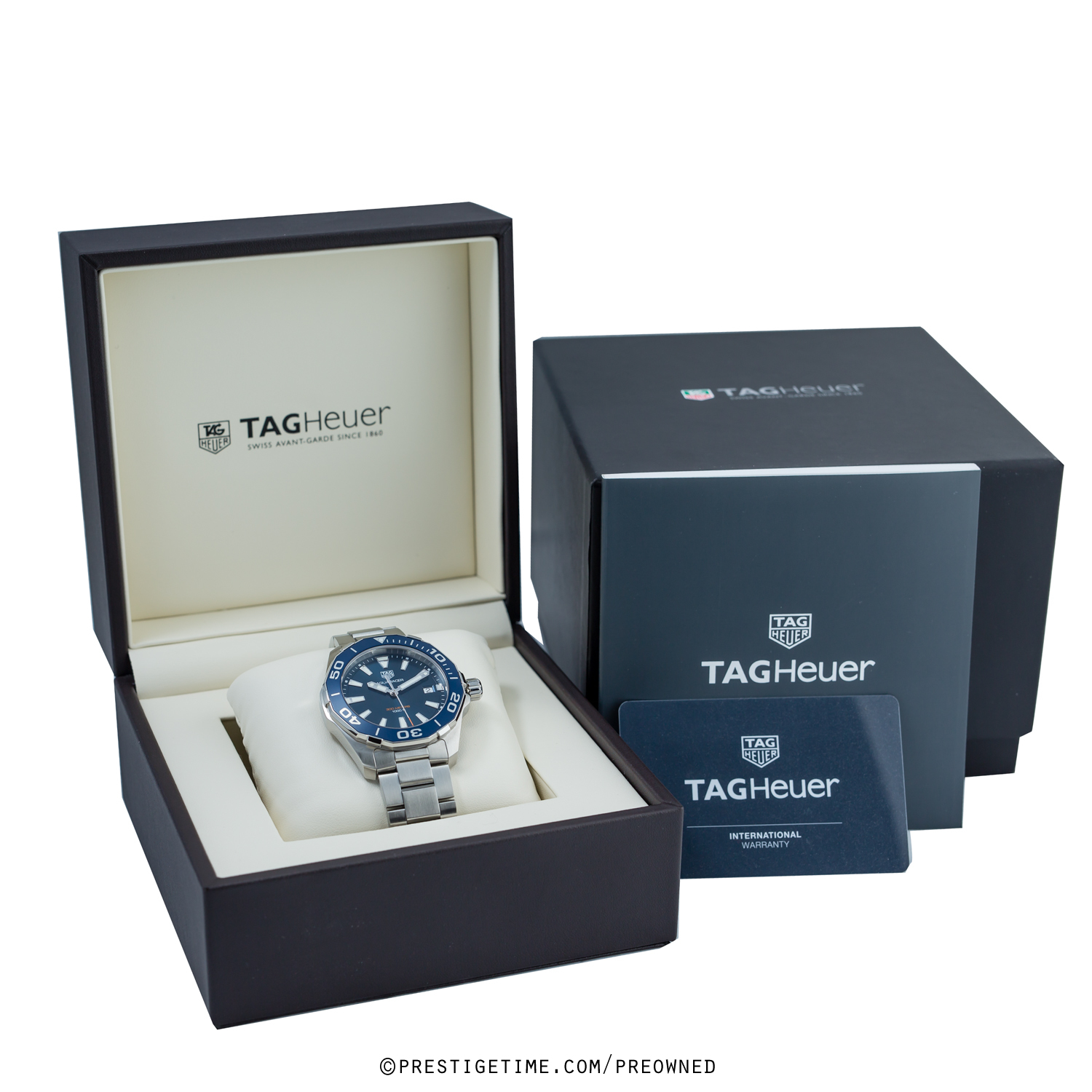 Pre-owned Tag Heuer Aquaracer Quartz 41mm way111c.ba0928