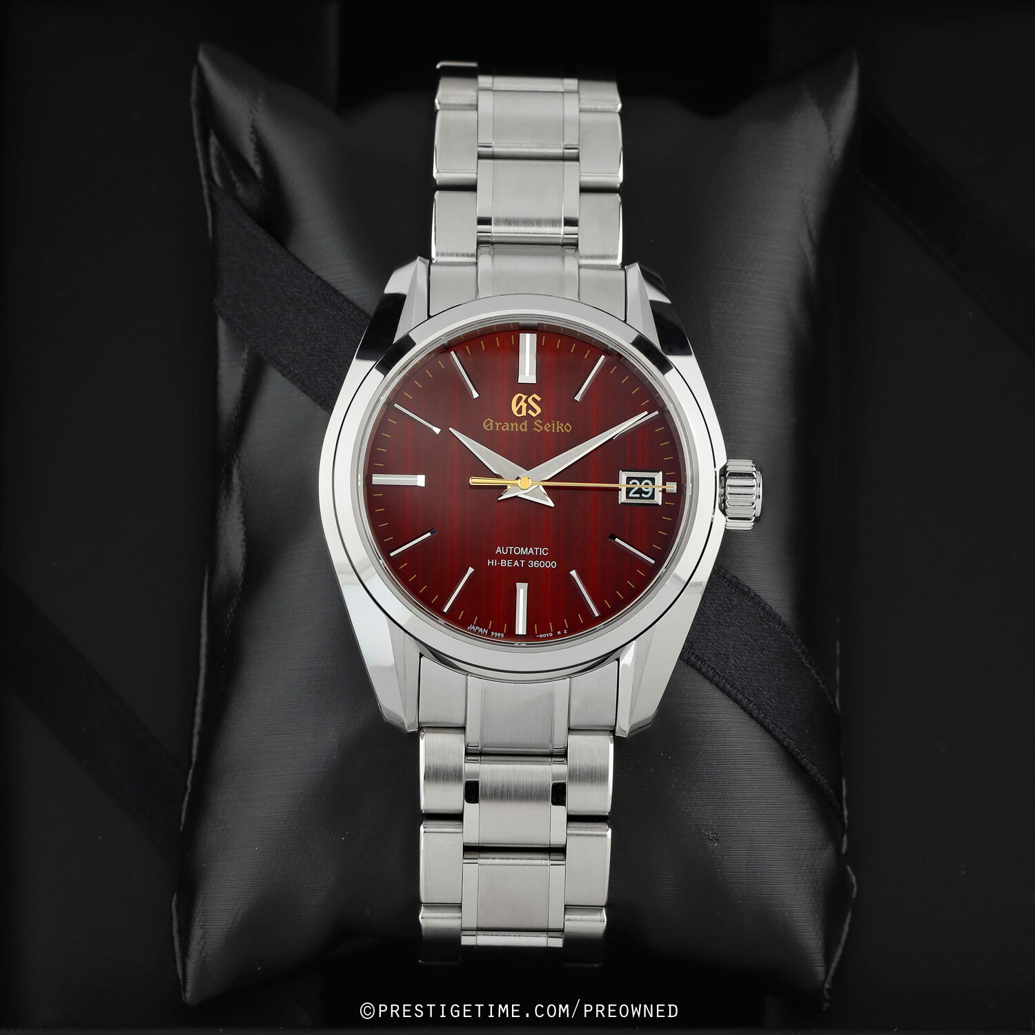 Pre-owned Grand Seiko Heritage Automatic Hi-Beat 36000 39.5mm sbgh269 ...