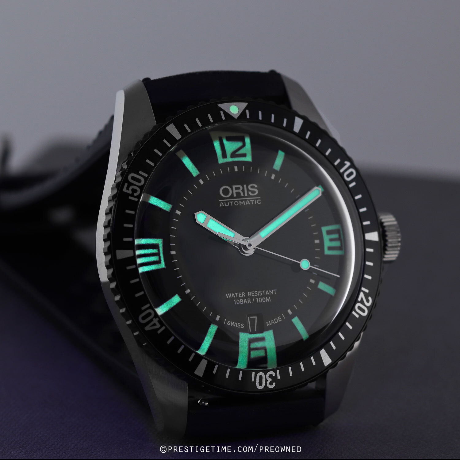 Pre-owned Oris Divers Sixty-Five 40mm 01 733 7707 4064-07 4 20 18