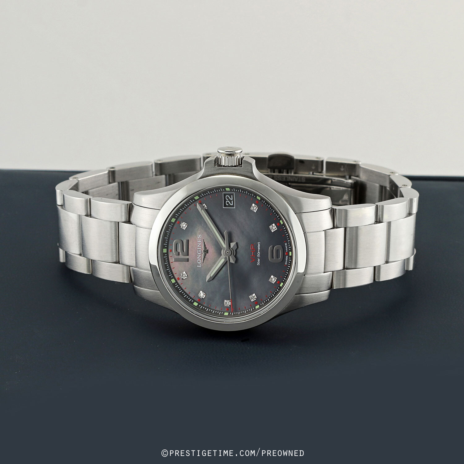 Pre-owned Longines Conquest V.H.P. 36mm L3.316.4.88.6 L33164886