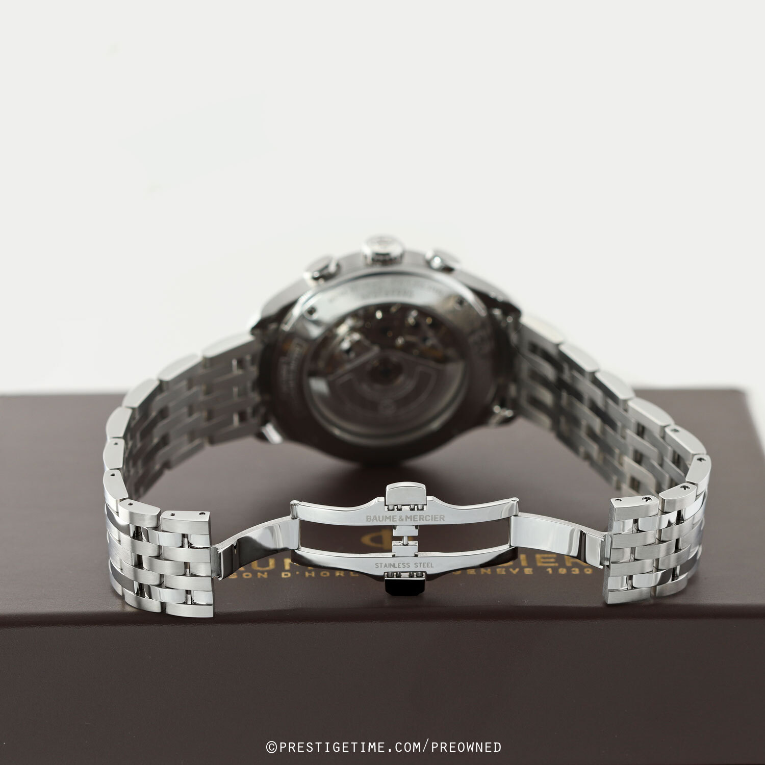 Pre-owned Baume & Mercier Clifton Chronograph Complete Calendar 43mm 10279