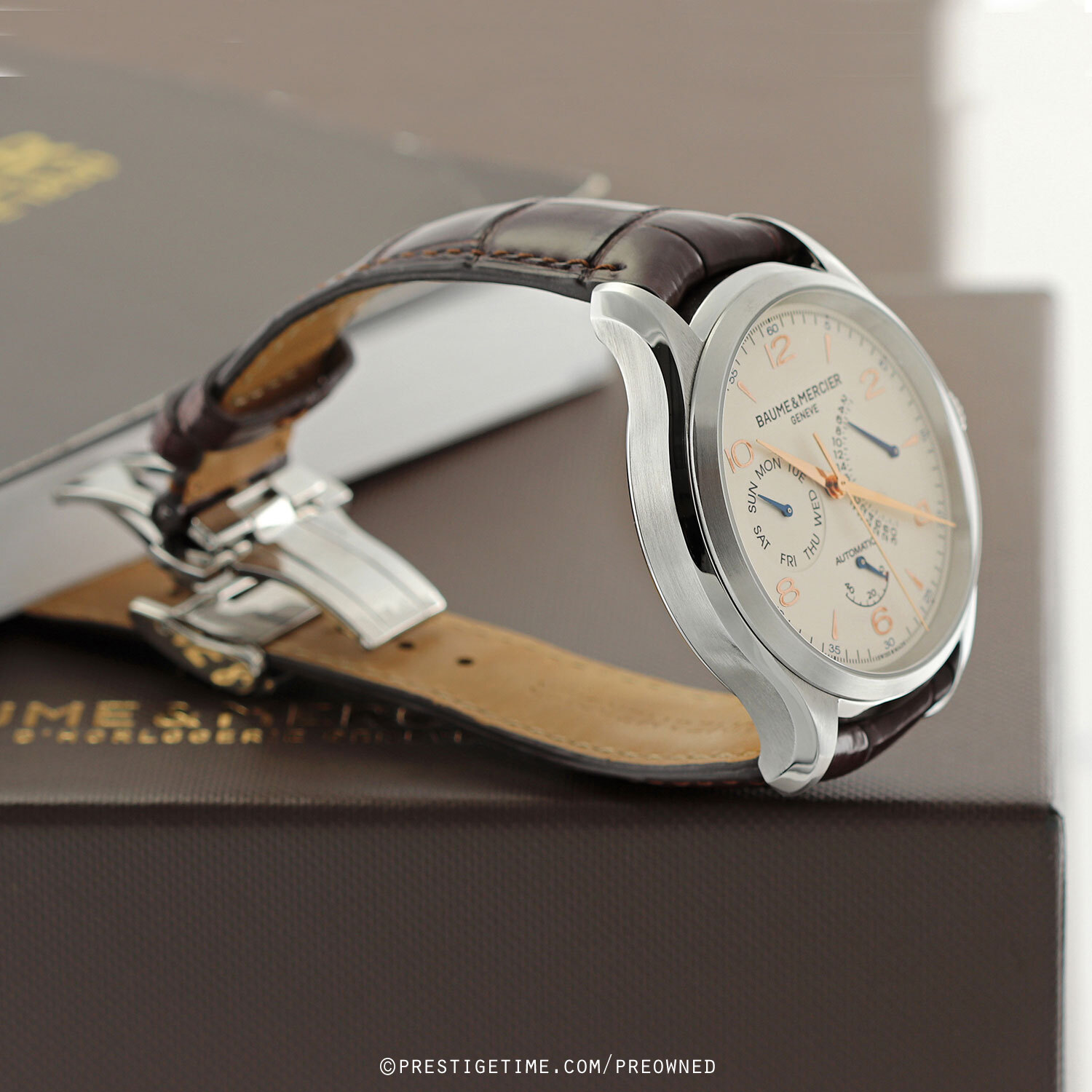 Pre-owned Baume & Mercier Clifton Retrograde 43mm 10149