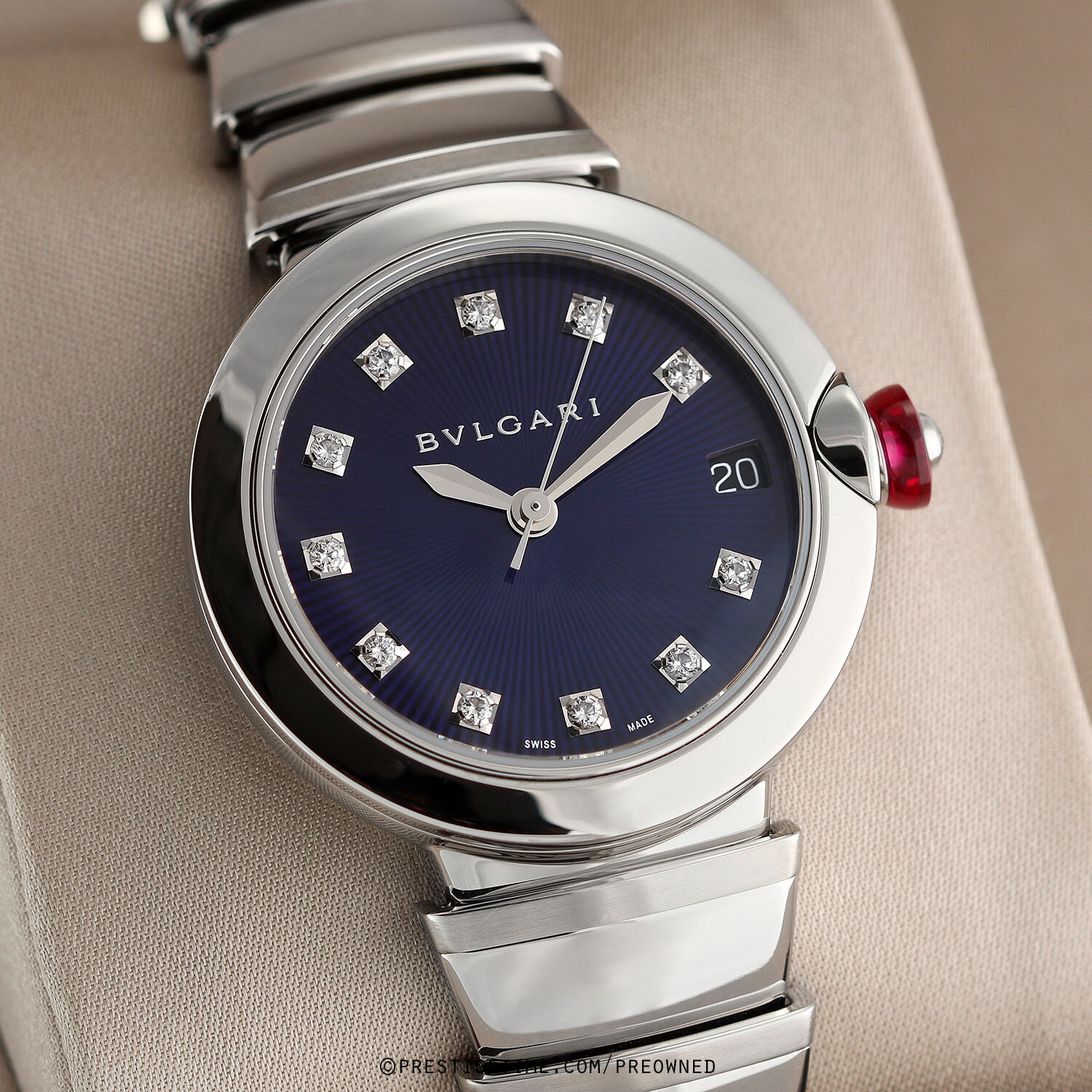 Pre-owned Bulgari Lucea Automatic 33mm 102564