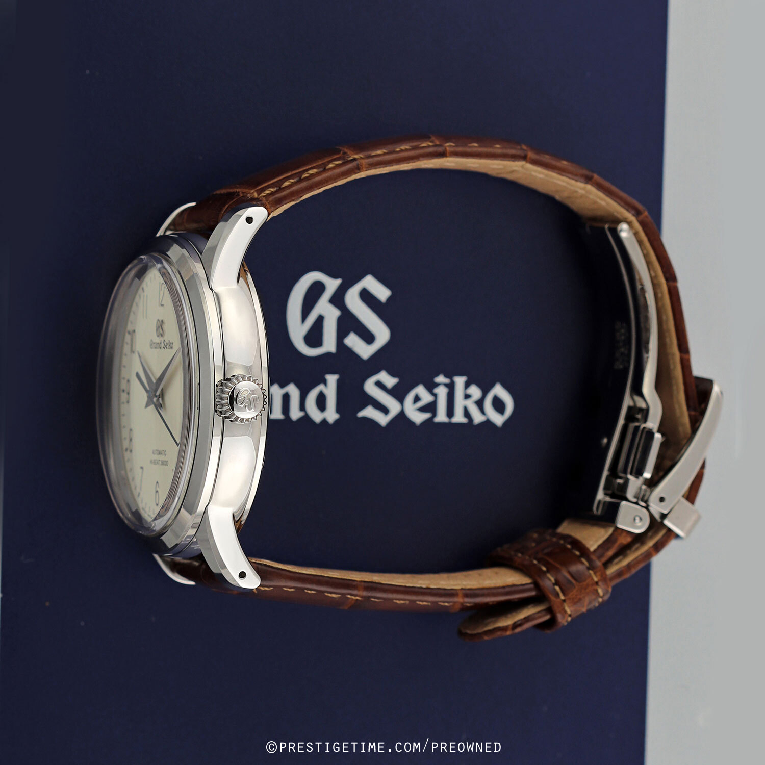 Pre-owned Grand Seiko Elegance Automatic Hi-Beat 36,000 39.5mm sbgh213
