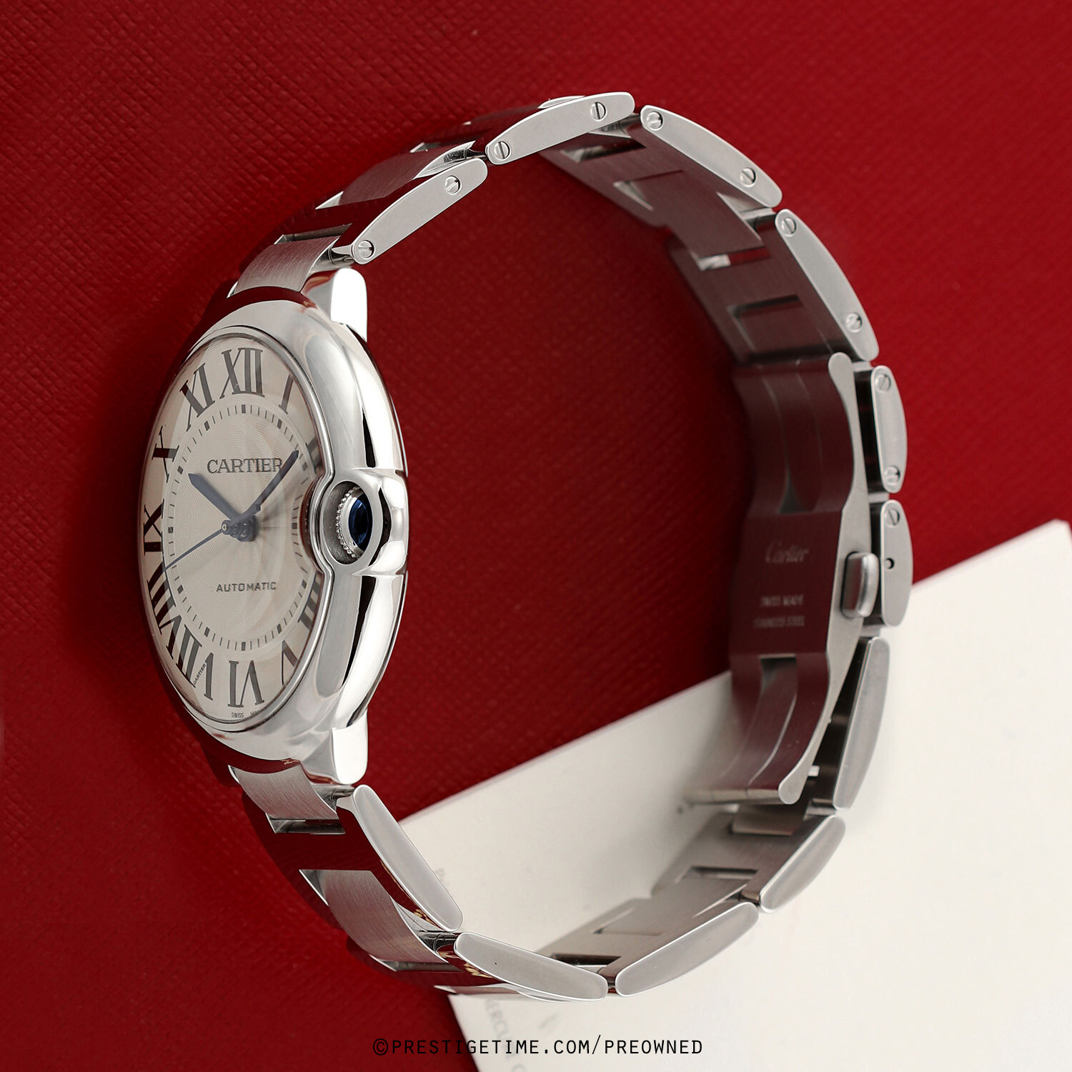 Pre-owned Cartier Ballon Bleu 42mm w69012Z4