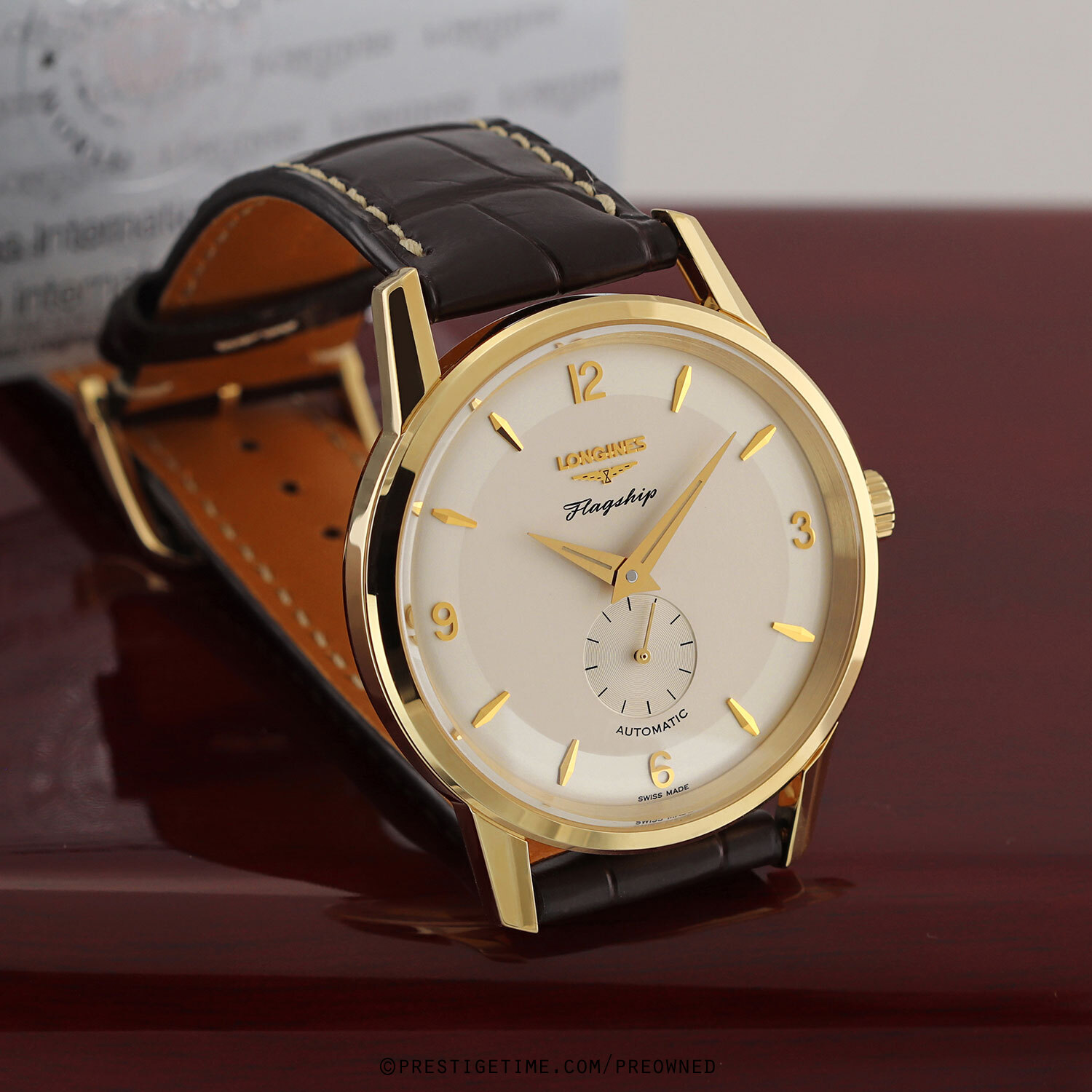 Pre-owned Longines Flagship Heritage Limited Edition L4.817.6.76.2 60th ...