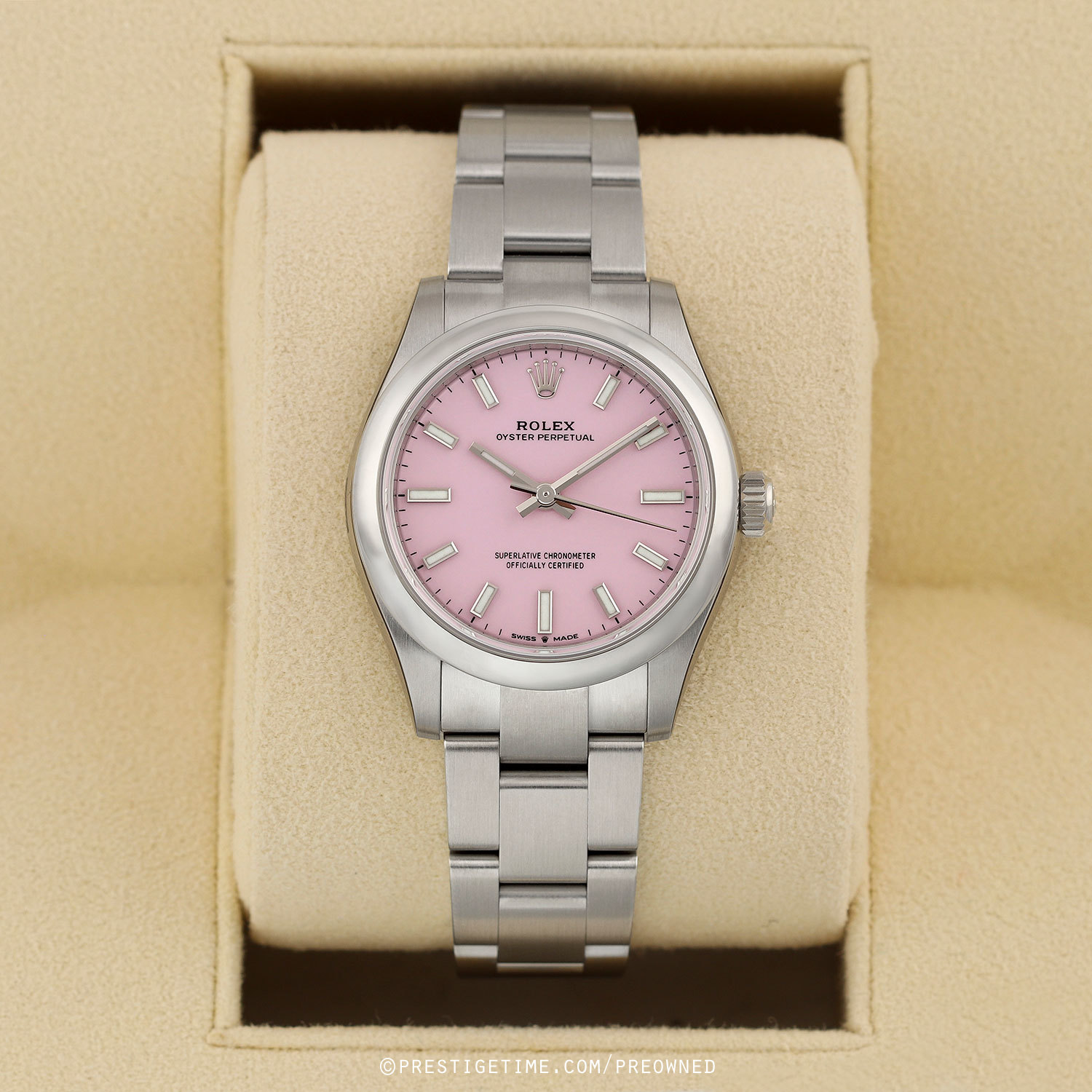 Pre-owned Rolex Oyster Perpetual 31mm 277200 Candy Pink