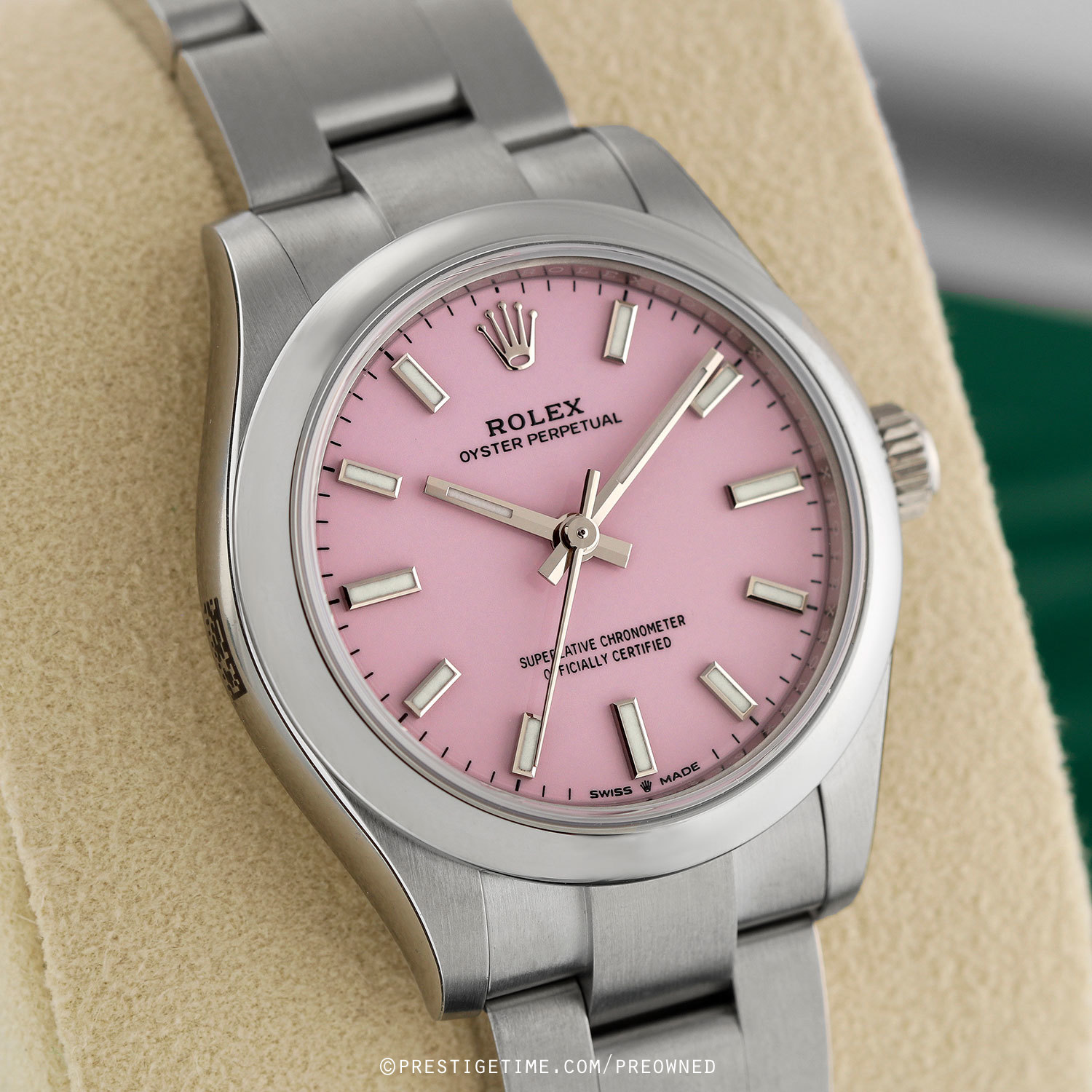 Pre-owned Rolex Oyster Perpetual 31mm 277200 Candy Pink